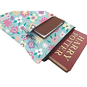 Colorful Floral Book Sleeve - Book Cover for Hardcover and Paperback - Book Lover Gift - Notebooks and Pens Not Included