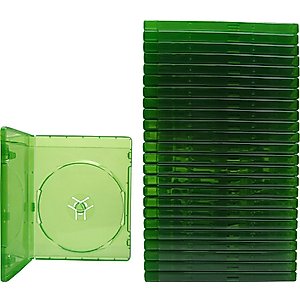 (25) 12mm Replacement Video Game Cases - Translucent Green - Compatible with Xbox One - #VGBR12XONE
