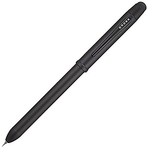 Cross Tech3+ Refillable Multi-Function Ballpoint Pen with Stylus, Medium Ballpen And Pencil, Includes Premium Gift Box - Satin Black