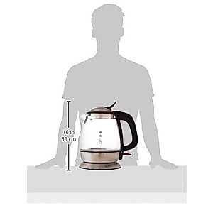 Brentwood Appliances Kt-1910bk 1-liter Cordless Glass Electric Kettle