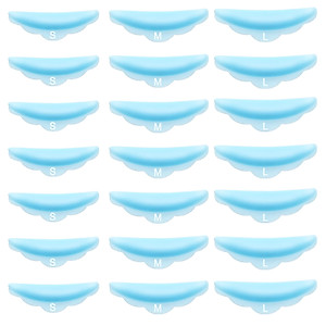 Hicarer 48 Pieces Lash Lift Rods Silicone Eyelash Pads Raise Eyelashes Perming Curler Rods (Small, Medium, Large), Silicone Lash Lift Shields for Eye Supplies Makeup Tool(Blue)