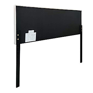 DG Casa Sierra Tufted Upholstered Vertical Channel Adjustable Height Headboard, Queen Size in Beige Polyester Blend Fabric