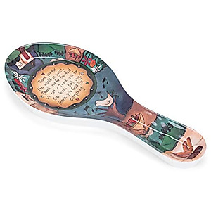 Table Prayer Thank God For Everything Multicolored 10 x 4 Melamine Spoon Rest