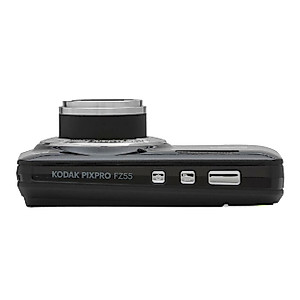 Kodak PIXPRO Friendly Zoom FZ55 Digital Camera (Black) Bundle with Case for Compact Point and Shoot Cameras (2 Items)