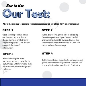 14 Panel Drug Test Kit with ETG Alcohol Detection, Tests for AMP, OPI, MET, BZO, COC, MTD, OXY, BUP, MDMA, THC, BAR, PCP, Fen, ETG, Built-in Temperature Strip, Easy-Read (25)