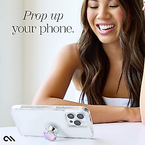 Case-Mate - Minis - Soap Bubble Phone Grip - Cell Phone Stand - Suction Cup Cell Phone Holder [Removable for Wireless Charging] for iPhone 15 Pro Max / 14 Pro Max / 13/ S24 Ultra/Pixel 8 - Iridescent