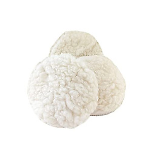 TechDiamondTools Wool Polishing Buffer and Wheel Polishing Pad Woolen Polishing Waxing Pads Kit 3 Pieces with 5/8 Drill Adapter 150mm