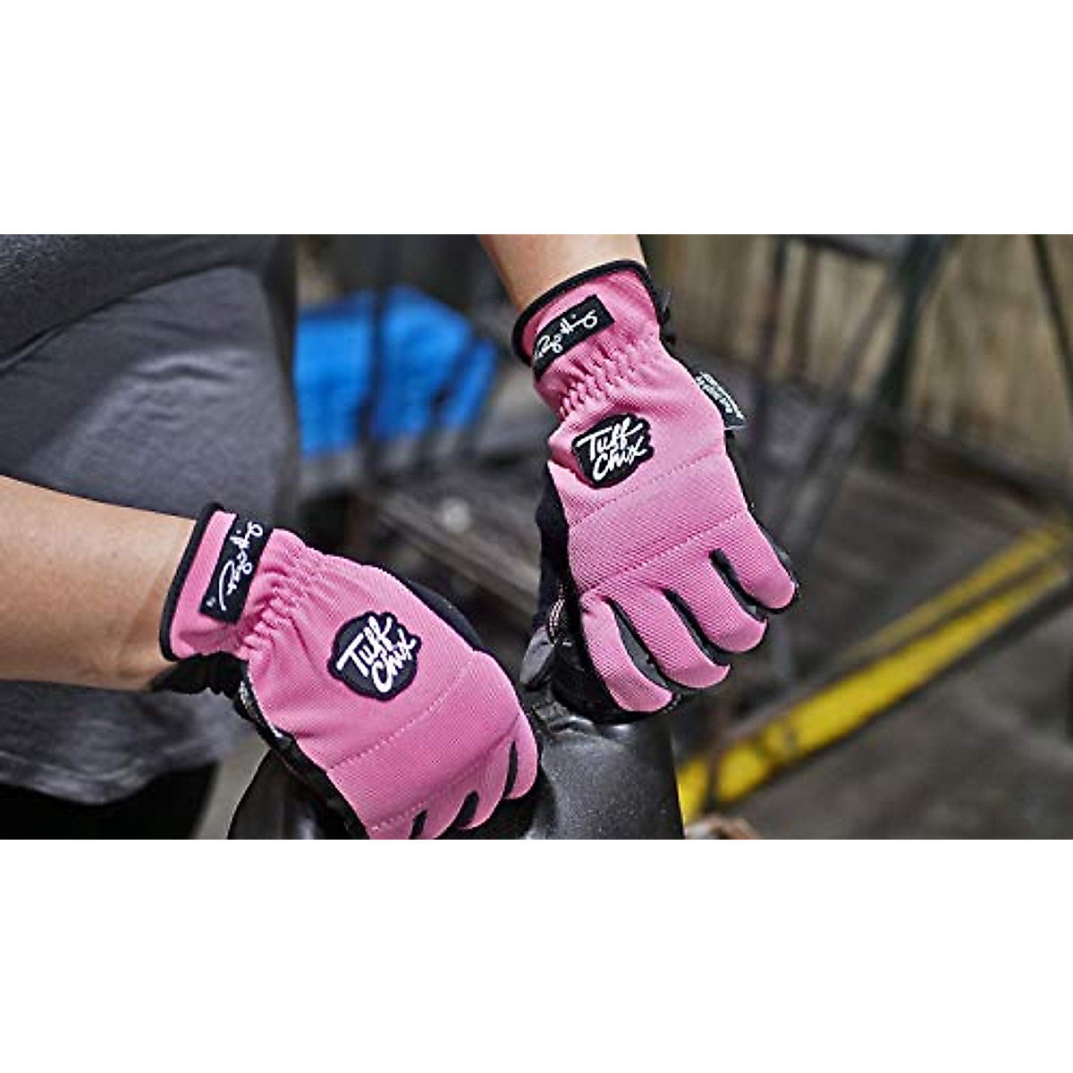 Ironclad Tuff Chix Women's Work Gloves TCX, Designed for Women's Hands, Performance Fit, Durable, Machine Washable, (1 Pair), MEDIUM Pink
