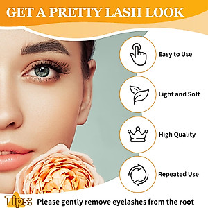 VENUSPEARL Lash Clusters 0.07D-9-16MIX LASH Individual Lashes 280 Clusters False Eyelash 30D 40D Cluster Eyelash Extensions Individual Lashes Cluster DIY Lash Extensions at Home (30+40-0.07D,9-16MIX)