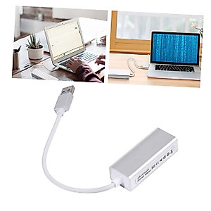 UKCOCO 1pc Network Adapter Micro USB Hub Micro USB Splitter USB Hubs USB Adapter Computer Adapter Splitter USB Hub for Computer Usb3.0 to Adapter Wired Aluminum Alloy Receiver