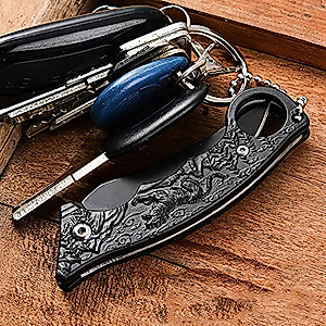 NC Folding Knife Black Stainless Steel Blade Black Handle, Tactical, EDC,Camping,Outdoor,Daily application，Pocket Knife