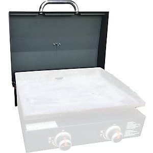 BSARTE Upgraded Hinged Lid with Temperature Gauge Designed to Fit Blackstone Griddle 22 inch Table Top Griddle / 5011 Griddle Lid & Griddle Cover