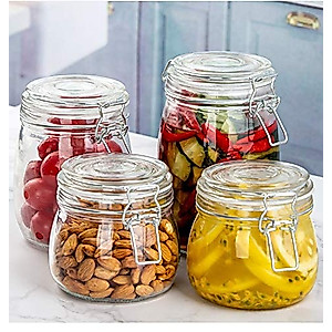 JUN 12 Pcs Replacement Silicone Jar Gaskets Food Grade Rubber Seals Airtight Silicone Gasket Sealing Rings 3.75 Inches(White)