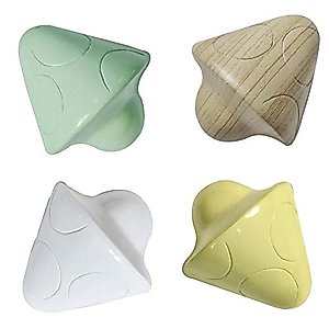 Trendy Moon Resin Mushroom Coat Wall Hooks Set of 4- Premium Creative Wall Mounted Mushrooms Decorative Art Hat Towel Bag Hanger Gift for Living Room, Bedroom, Hallway