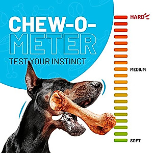 Sitka Farms Premium Beef Knee Caps Smoked Dog Bones | Long Lasting Dog Treats for Aggressive Chewers  |  Free Range - Grass Fed Beef Cattle | for Small - Large and Medium Breed Dogs | (25 Count)