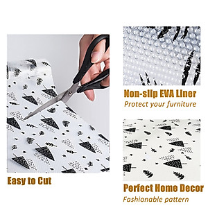 Cabinet Liners Shelf Liner, Non Adhesive Drawer Liner, Washable Fridge Pads, Waterproof Non-Slip Oil-Proof Table Protection Mats, 47" L x 17.8" W