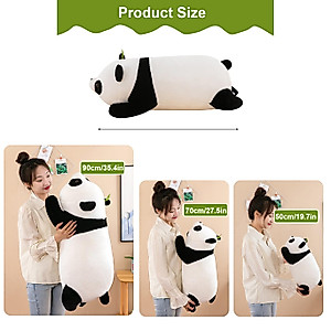 Triflice Panda Stuffed Animals Plush, Cute Panda Bear Plushies, Panda Soft Hugging Body Pillow Kawaii Giant Panda, Gift for Kids Boy Girl Birthday Valentines Christmas (19.7IN)