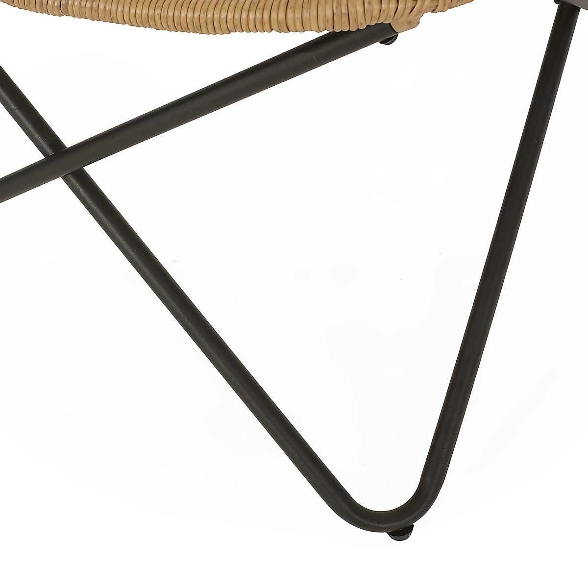 Christopher Knight Home 317577 Galtin Accent Chair, Light Brown + Black