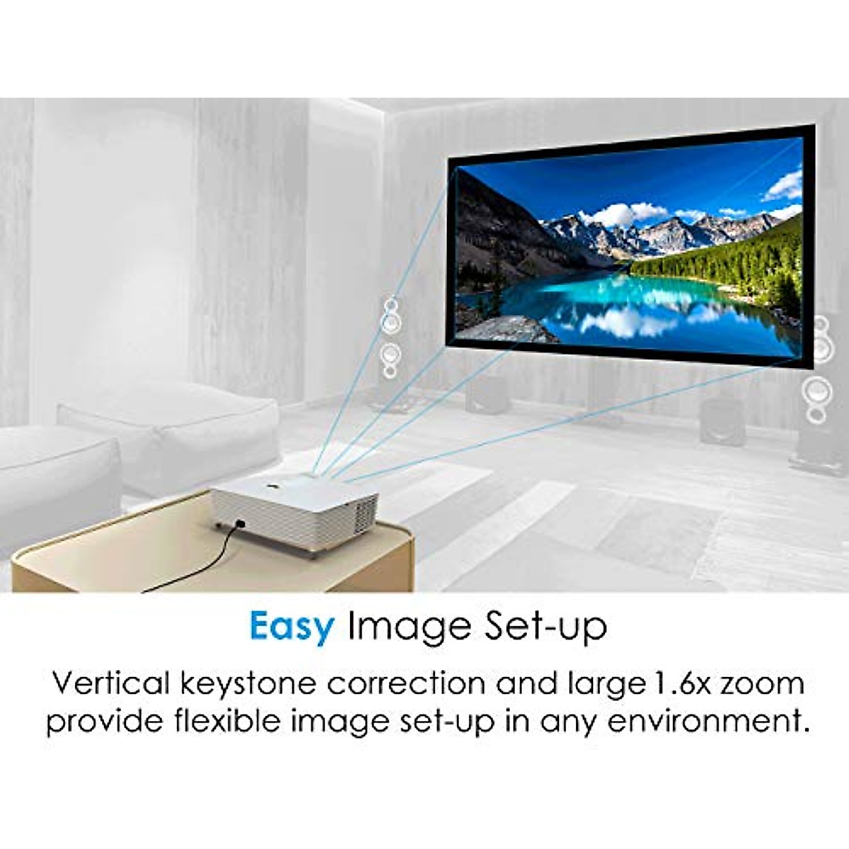 Optoma HD39DARBEE 1080p High Performance Home Theater Projector | Darbee Image Processor for Super Sharp Movies and Games | Bright 3500 Lumens | Large 1.6 Zoom and Vertical Keystone