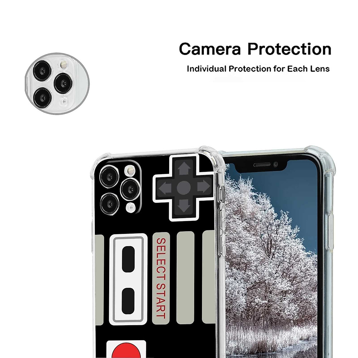 for iPhone 11 Pro Max Retro Arcade Game Case, Gameboy Video Game Controller Graphic Print Design iPhone case for Boys Men, Unique Trendy TPU Bumper Cover Case for iPhone 11 Pro Max