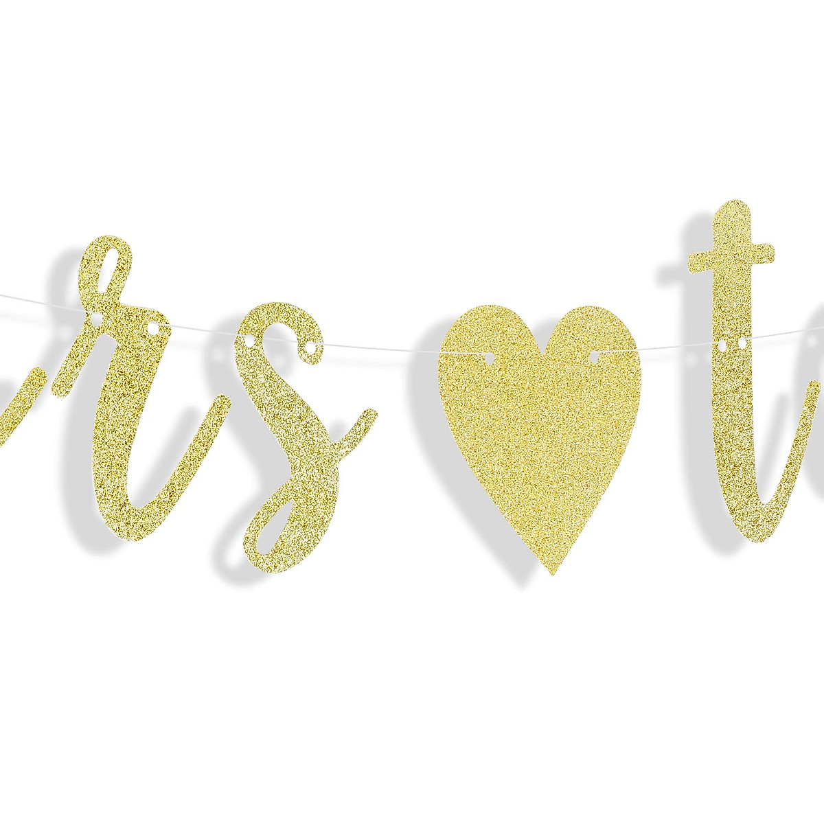 LINGTEER Cheers to Love Gold Glitter Bunting Banner Perfect for Wedding Engagement Anniversary Bridal Shower Party Gift Decorations Backdrop Sign.