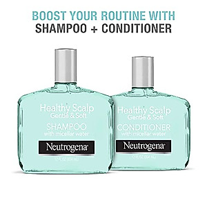 Neutrogena Gentle & Soft Healthy Scalp Conditioner for Sensitive Scalp & Lightweight Moisture, with Micellar Water, pH-Balanced, Paraben & Phthalate-Free, Color-Safe, 12oz