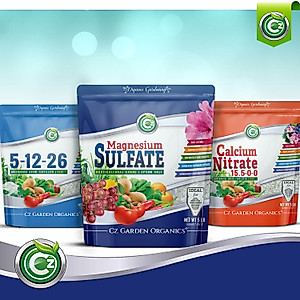 Magnesium Sulfate Epsom Salt 5LB - Made in USA - Plant Food Fertilizer for Hydroponics, Plants, Flower Gardens - Fruit, Vegetables, Holistic Herbs. OMRI Listed