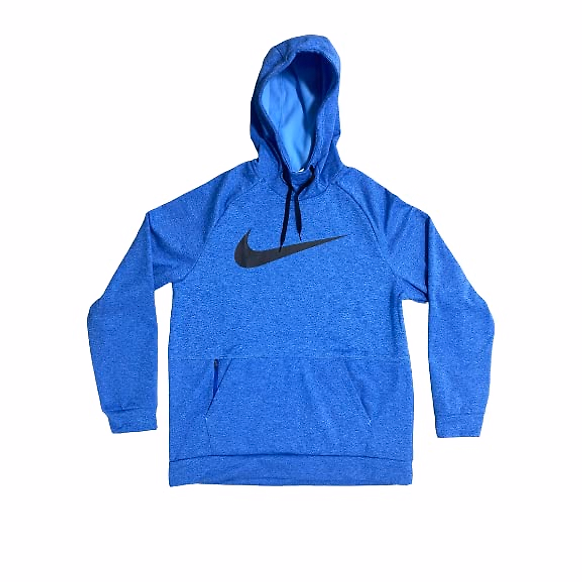 Nike mens Men's Hoodie Pull-over Swoosh (as1, alpha, l, regular, regular, Blue/Black)
