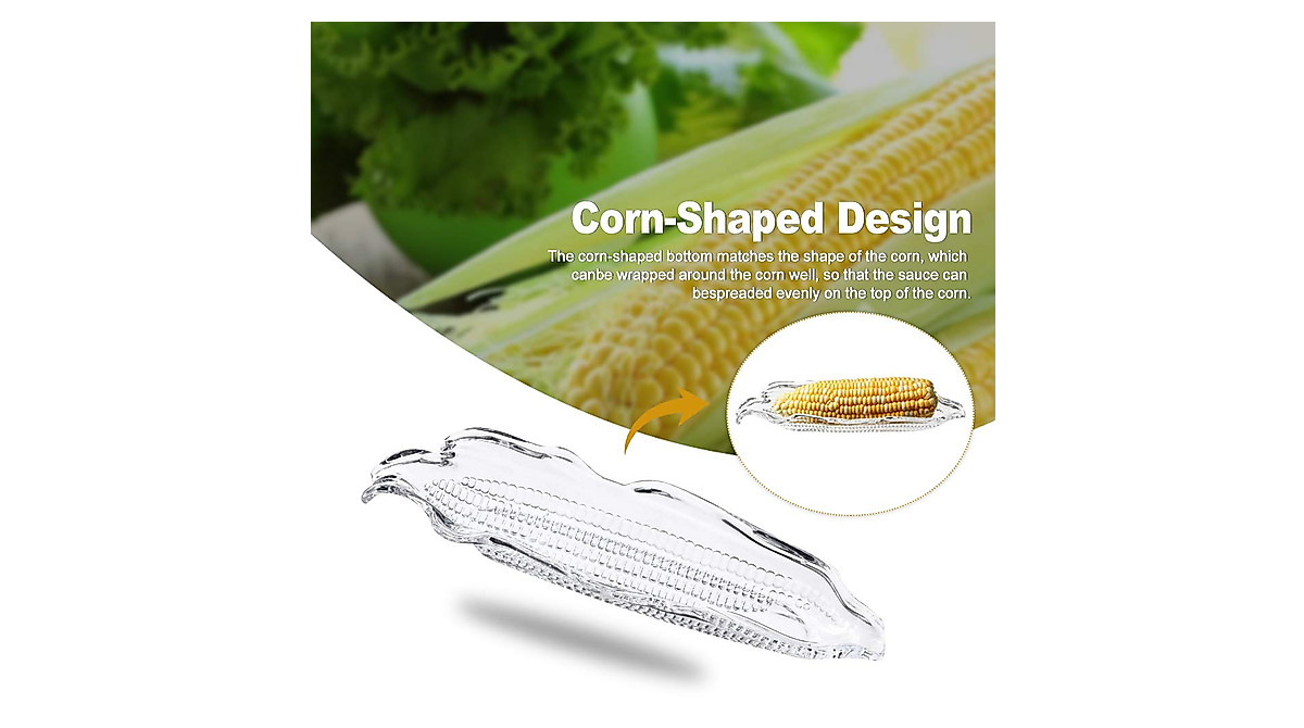 4 Pack Plastic Corn Trays for Corn on the Cob - Durable & Decorative