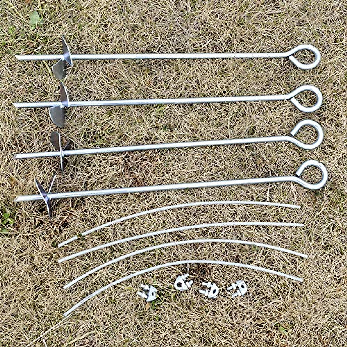 Outsunny 8'x6' Outdoor Storage Shelter with Rollup & Zipper Door, Heavy Duty Carport Shed for Motorcycle Garden Storage, Grey