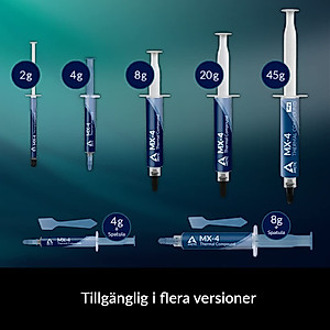 ARCTIC MX-4 (4 g) - Premium Performance Thermal Paste for All Processors (CPU, GPU - PC), Very high Thermal Conductivity, Long Durability, Safe Application, Non-Conductive, CPU Thermal Paste
