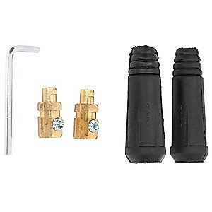 2 Set DKJ10‑25 Welding Cable Quick Connectors 200A Welder Male Head Quick Fitting Accessories for All TIG Welding
