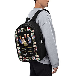 Backpack Sports Double Shoulder Bag Travel Daypacks B-One Size Unisex 17 Inch Water Resistant Fits Laptop