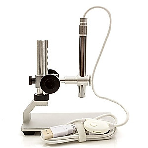 Opti-Tekscope Digital USB Microscope Camera- Advanced CMOS Sensor, True High Definition Macro 200x Zoom Imaging –1600 x 1200, Video, Superior Industrial Quality Base, 8 LED, Windows Mac Linux