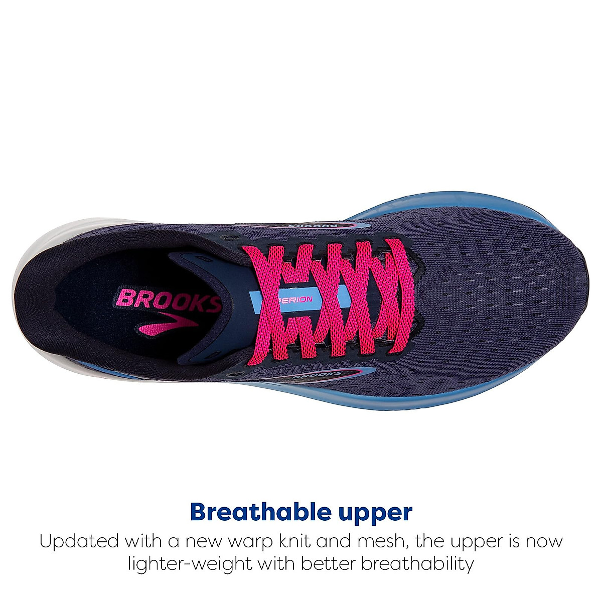 Brooks Women’s Hyperion Neutral Running Shoe - Peacoat/Open Air/Lilac Rose - 9 Medium