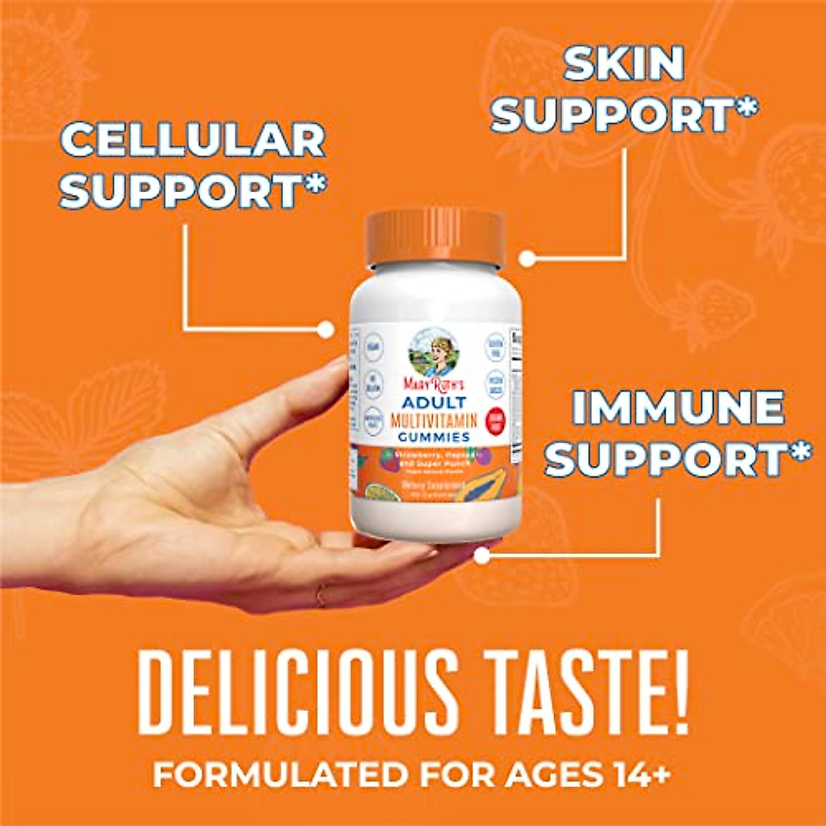 Adult Multivitamin Multimineral Gummies & Eye Care Gummy Vitamins Bundle by MaryRuth's | Vitamin C, Vitamin D and E | B Vitamins | Biotin | Zinc | Supplements for Eye Health, Vegan, Non-GMO