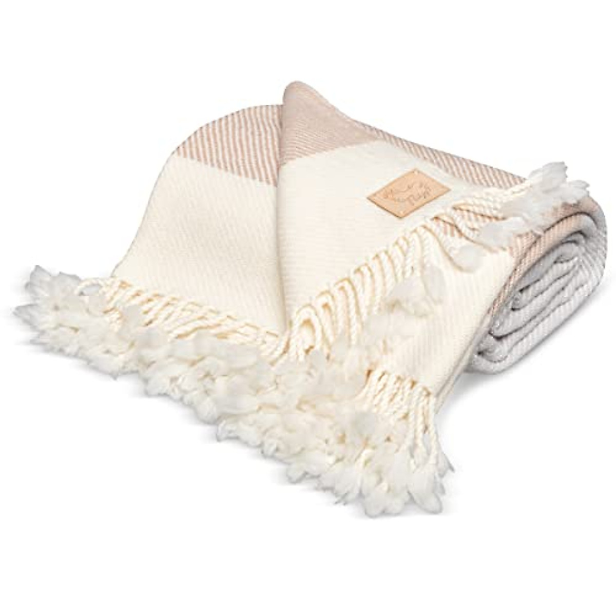 Ritzy 100-Percent Fine Merino Wool Throw Blanket - Ultra Soft 18 Microns Merino Wool Light-Weight 400 GSM 3 LB - Machine Washable - Sea Salt Grey