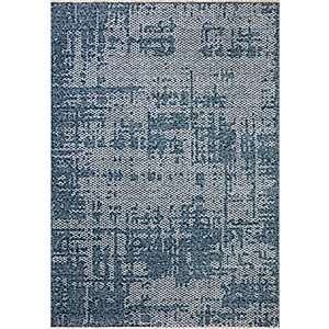 Loloi II Vance Collection VAN-01 Denim / Dove, Traditional 9'-6" x 13'-1" Area Rug