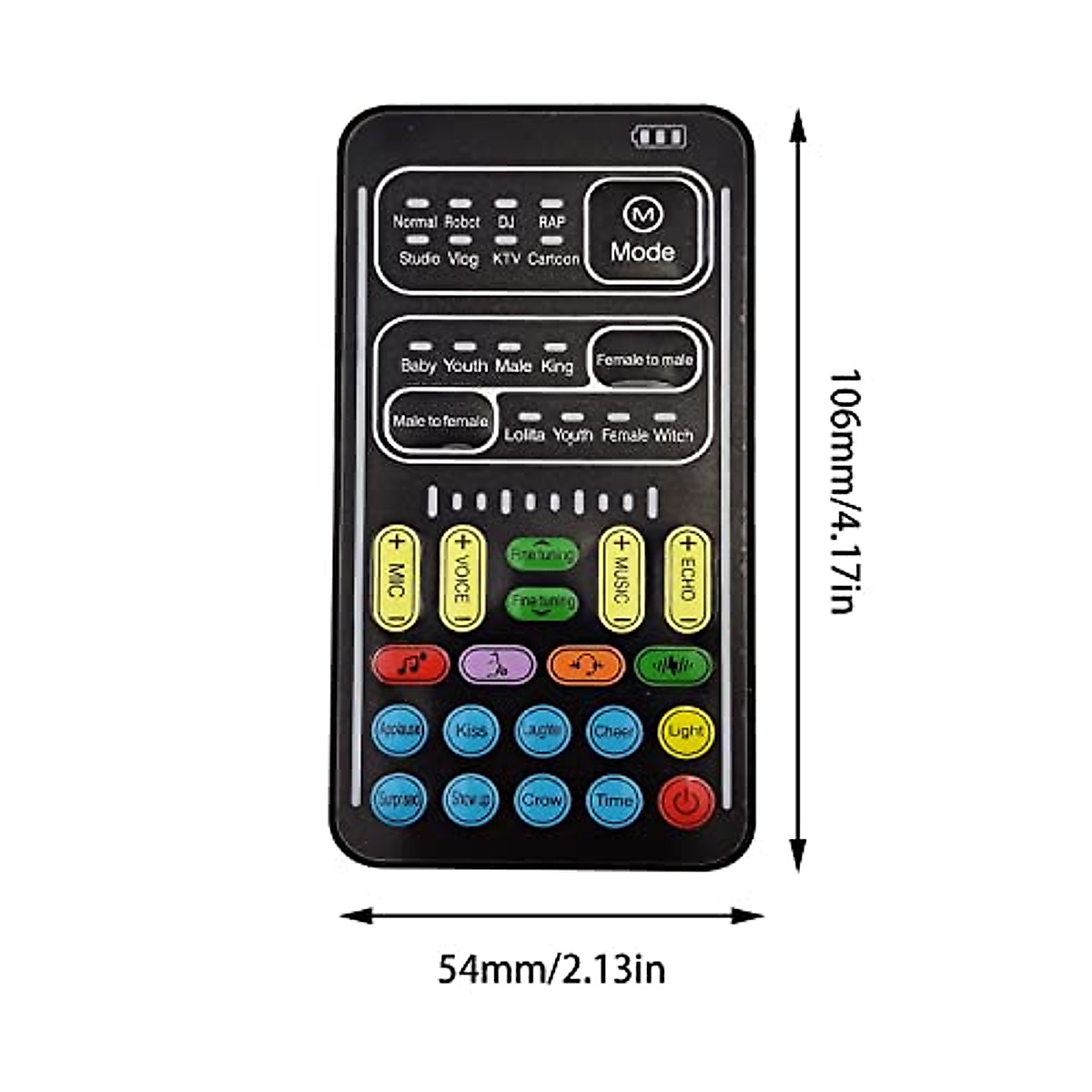 Portable Voice Changer, Handheld Microphone Voice Changer with Sound Multifunctional Effects Machine Voice Disguiser Mini Voice Changer Device for Mobile Phone PC Laptops PS4 Xbox One Games