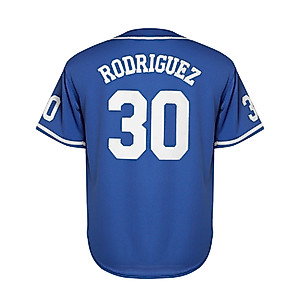 Youth Sandlot Jersey,Benny The Jet Rodriguez Alan Yeah-Yeah McClennan Michael Squints Christmas Jersey for Girl Boys' (Large,Youth 30 Blue)