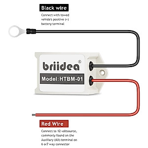 Briidea Towed Vehicle Battery Maintainer, Easy Installation