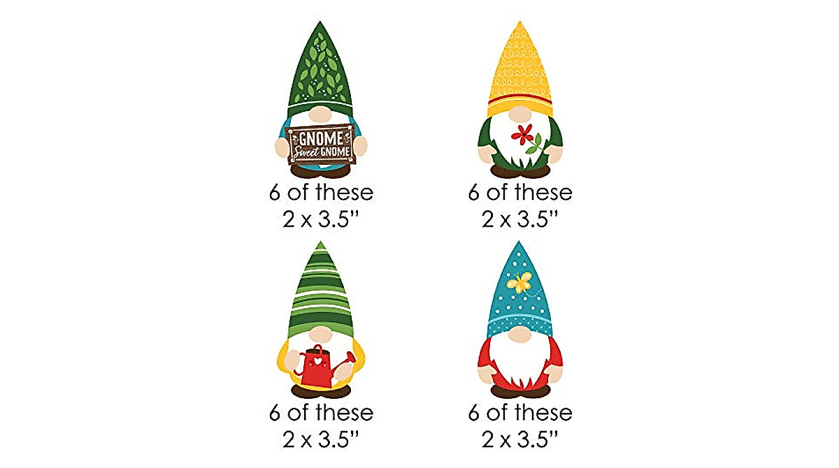 Garden Gnomes DIY Party Cut-Outs | Forest Gnome Decorations