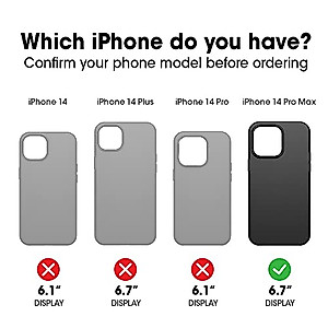 OtterBox SYMMETRY SERIES for iPhone 14 Pro Max (ONLY) - BLACK