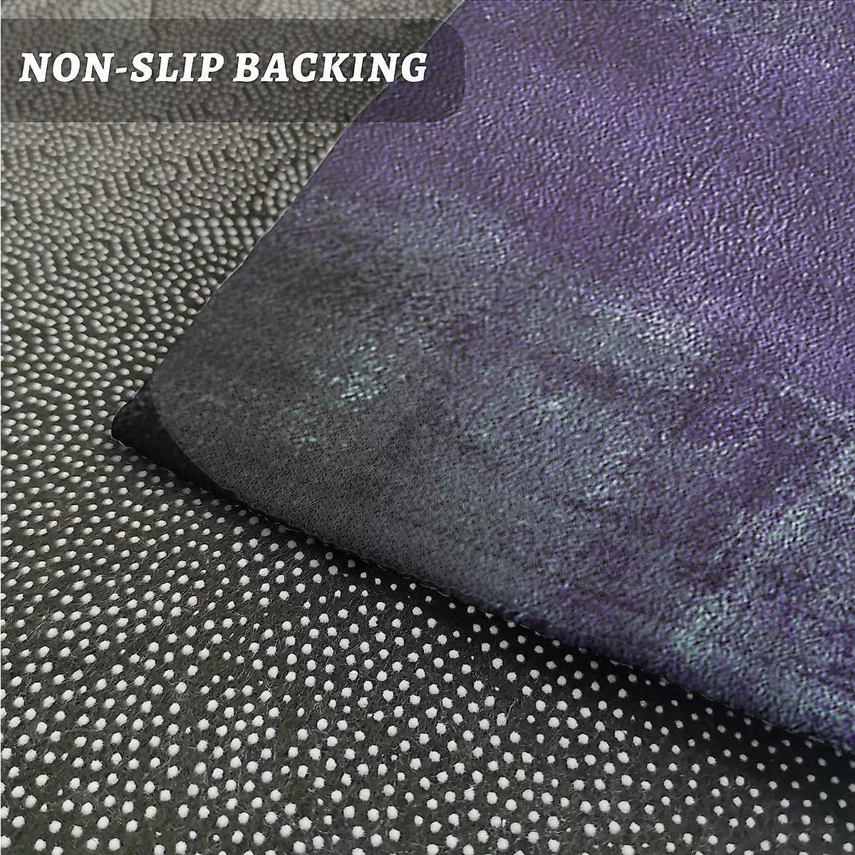 Purple Kitchen Rug, Purple Abstract Art Kitchen Rugs, Kitchen Mats for Floor, Kitchen Organization Non-Slip Kitchen Mat, Anti-Fatigue Mat Home Decor Kitchen Floor Mats, Purple Kitchen Decor Runner Rug