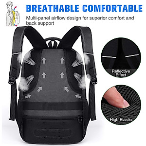 Paude Backpack for Men and Women,School Backpack for Teens,15.6 inch Laptop Backpack with USB Charging port for Business College Travel