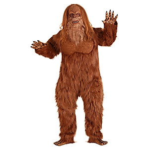 Fun Costumes - Jack Links Sasquatch Halloween Costume, Bigfoot Mascot Messin Adult Big and Tall Sizes Plus Size (4X, Brown)
