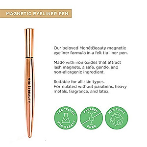 MonétBeauty Magnetic Eyeliner Pen, Ultra Precise, Smudge Proof and All-Day Lasting (5ml)