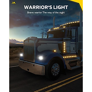 MAYELLO 4Pcs 4x6 LED Headlights DOT 60W Hi/Lo Sealed Beam Headlights Compatible with Peterbilt 379 Kenworth T800 T600 Freightinger Ford Probe Chevy Oldsmobile Cutlass H4651 H4652 H4656 H4666 H6545