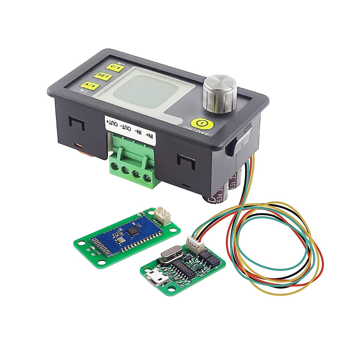 RD DPS5005 USB DC 6-55V to 0-50V 5A Constant DC DC Voltage Current Step-down Power Supply Module Buck Voltage Converter Voltmeter communication(DPS5005-USB-BT)