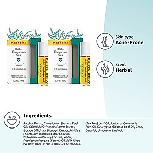 Burt's Bees Herbal Complexion Stick, 0.26 Fl Oz (Pack of 2)